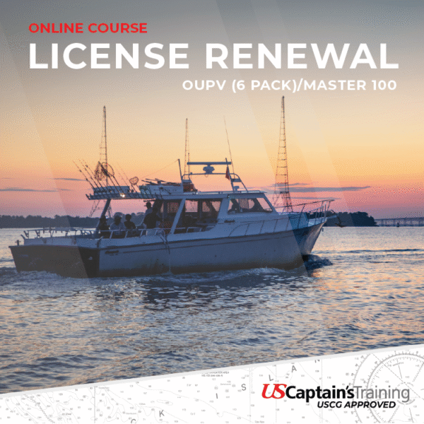 Captain's License Renewal OUPV 6-Pack / Master 100 - Online